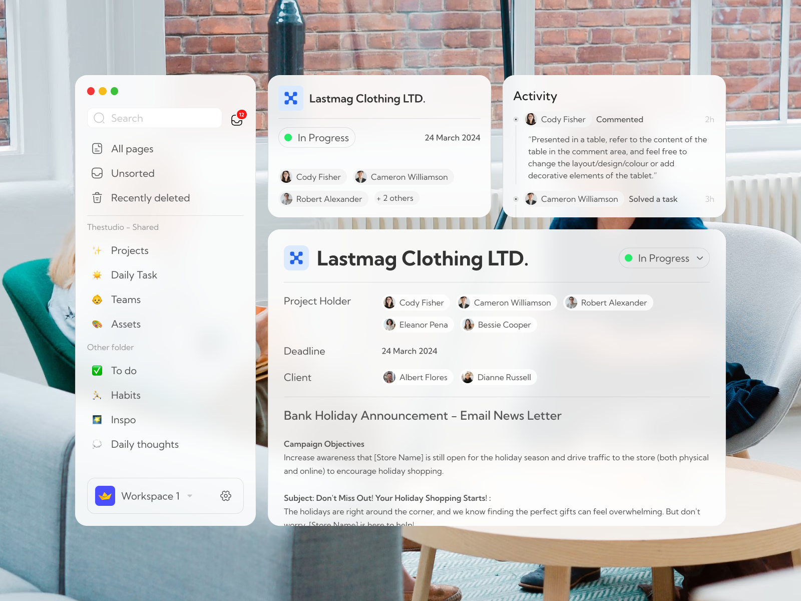 Note-Taking UI Components by Zhofran Ardyan for Hatypo Studio on Dribbble