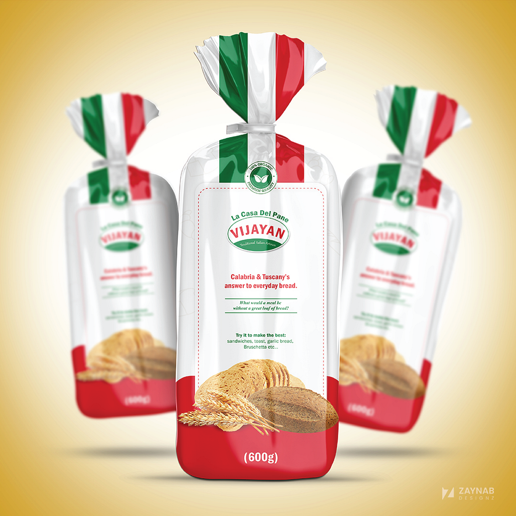 Bread Label Design by Zaynab Designz on Dribbble