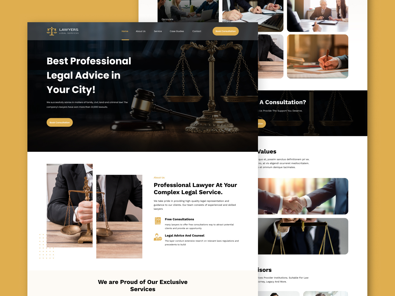 Lawyer👨🏻‍⚖️ Website Landing Page by IndyLogix Solutions on Dribbble