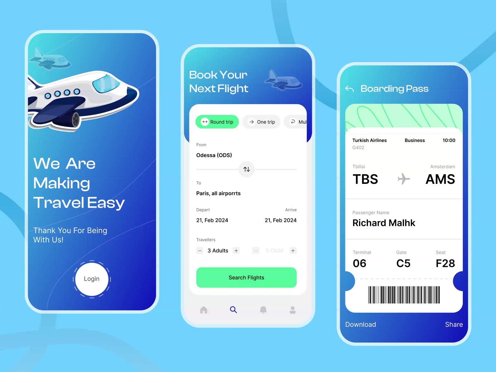 Flight Booking App Ui By Ayo Jemiseye On Dribbble