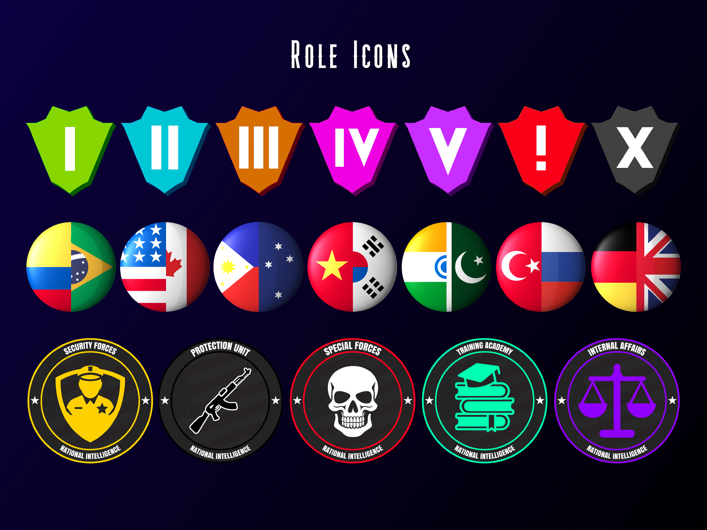 Role icons by Magma on Dribbble
