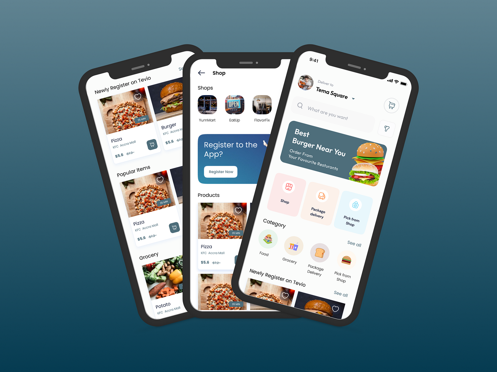 Food App Homepage Mobile UI by Welldux on Dribbble