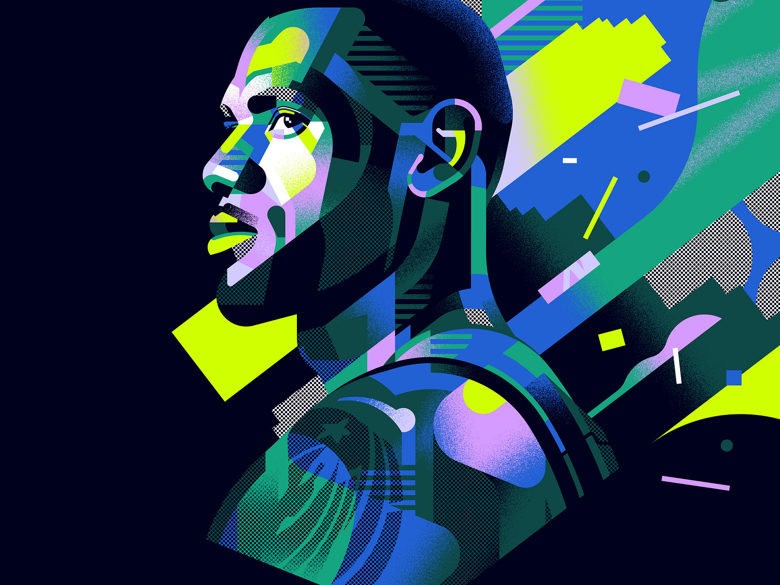 Lebron James by Aleksandar Savić on Dribbble