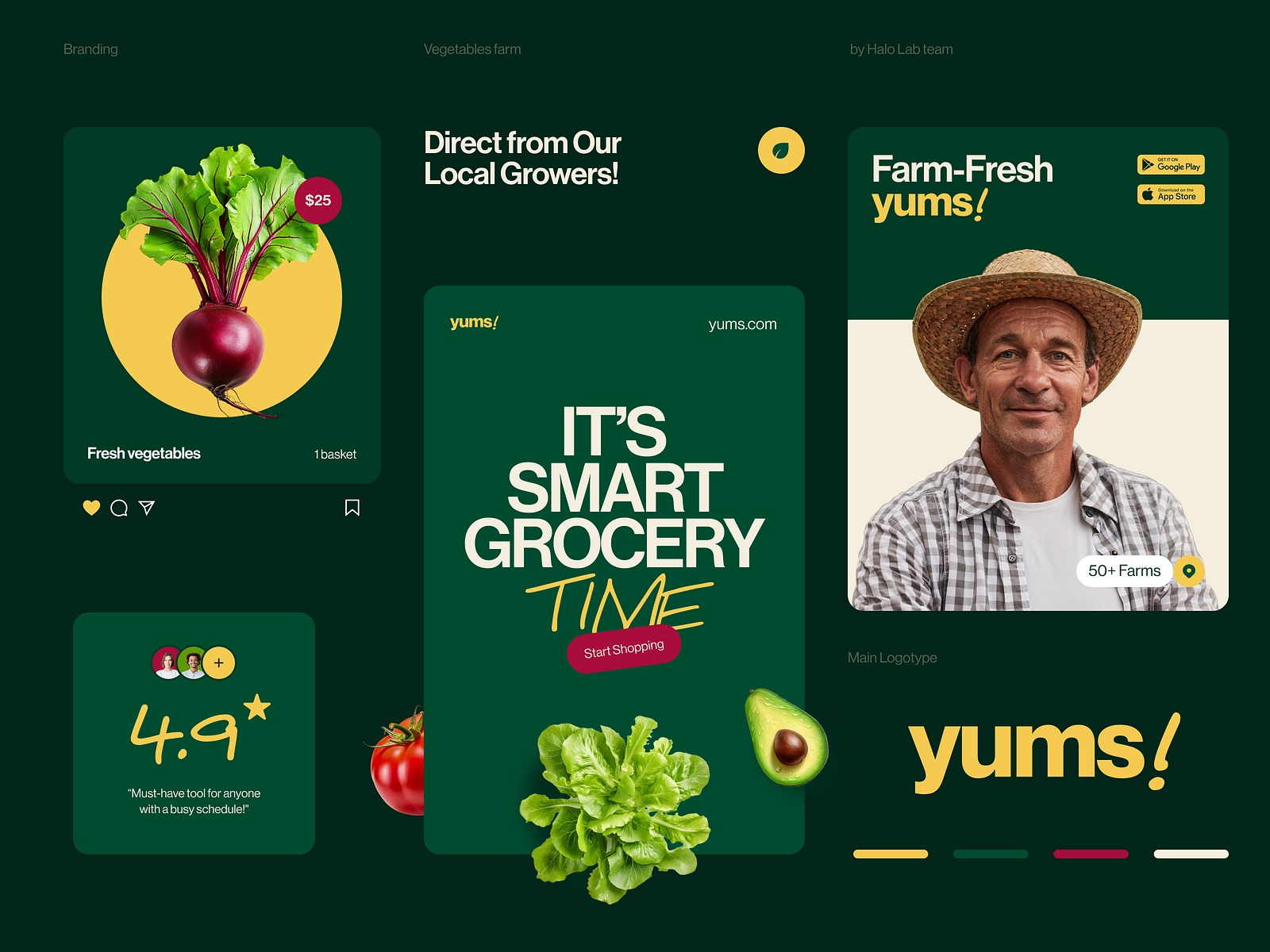 Yums Branding by Halo Branding for HALO LAB on Dribbble