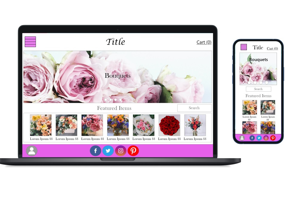 Florist Responsive Website by Carrie on Dribbble
