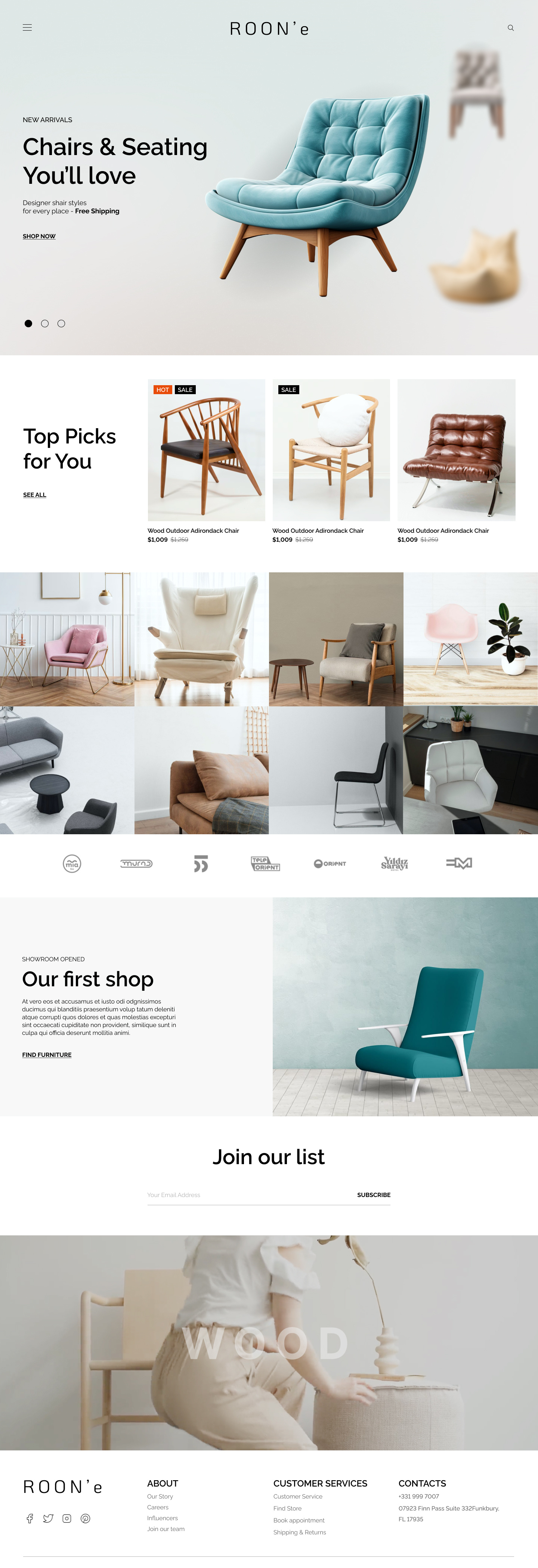 Chairs UI|UX Design for Landing Page Animation by Natali Silk on Dribbble
