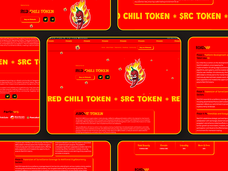 Red Chili Meme Token Landing Page by Adebayo Toheeb on Dribbble