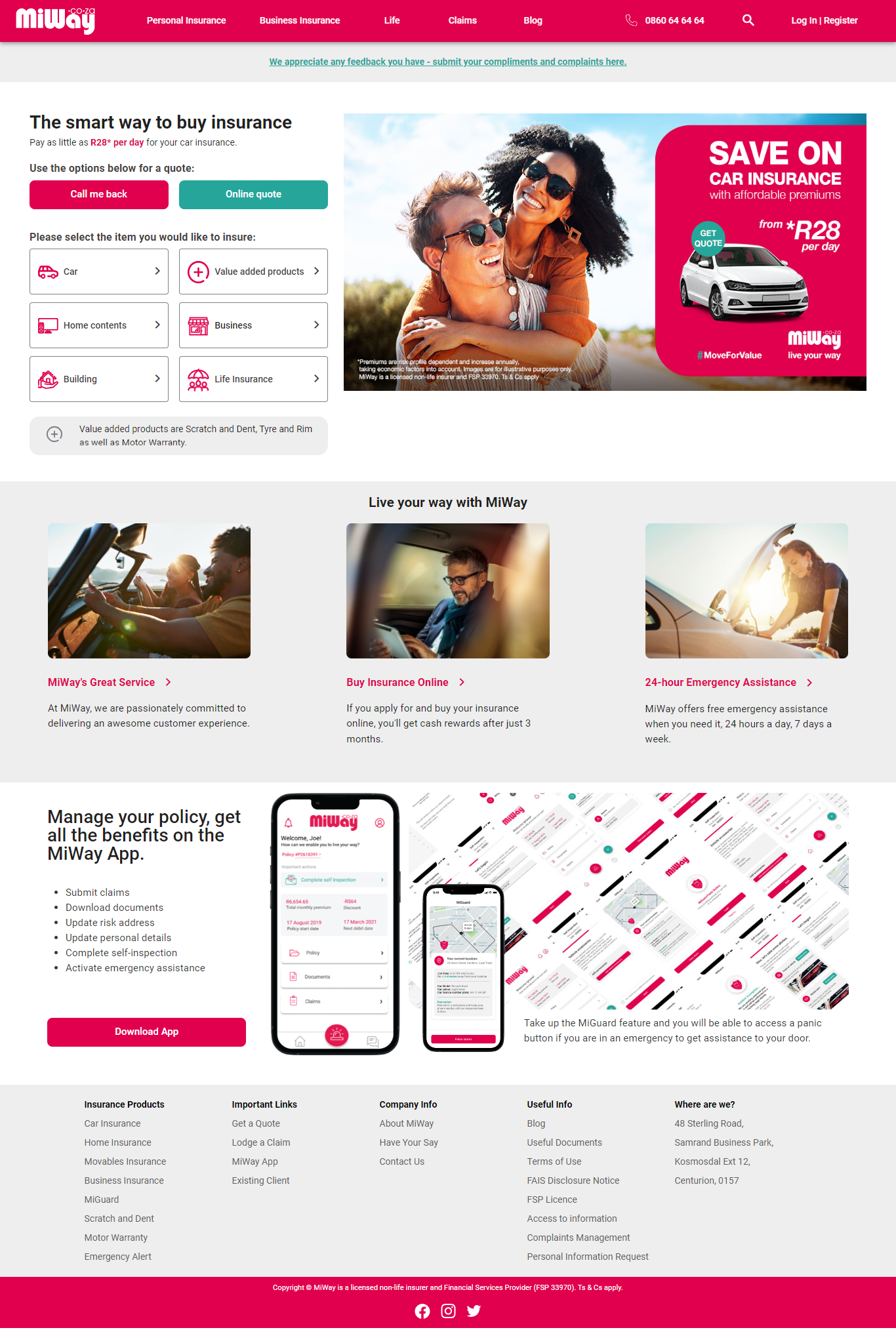 MiWay - Website Home Page Unsolicited Redesign by Gareth Govender on ...