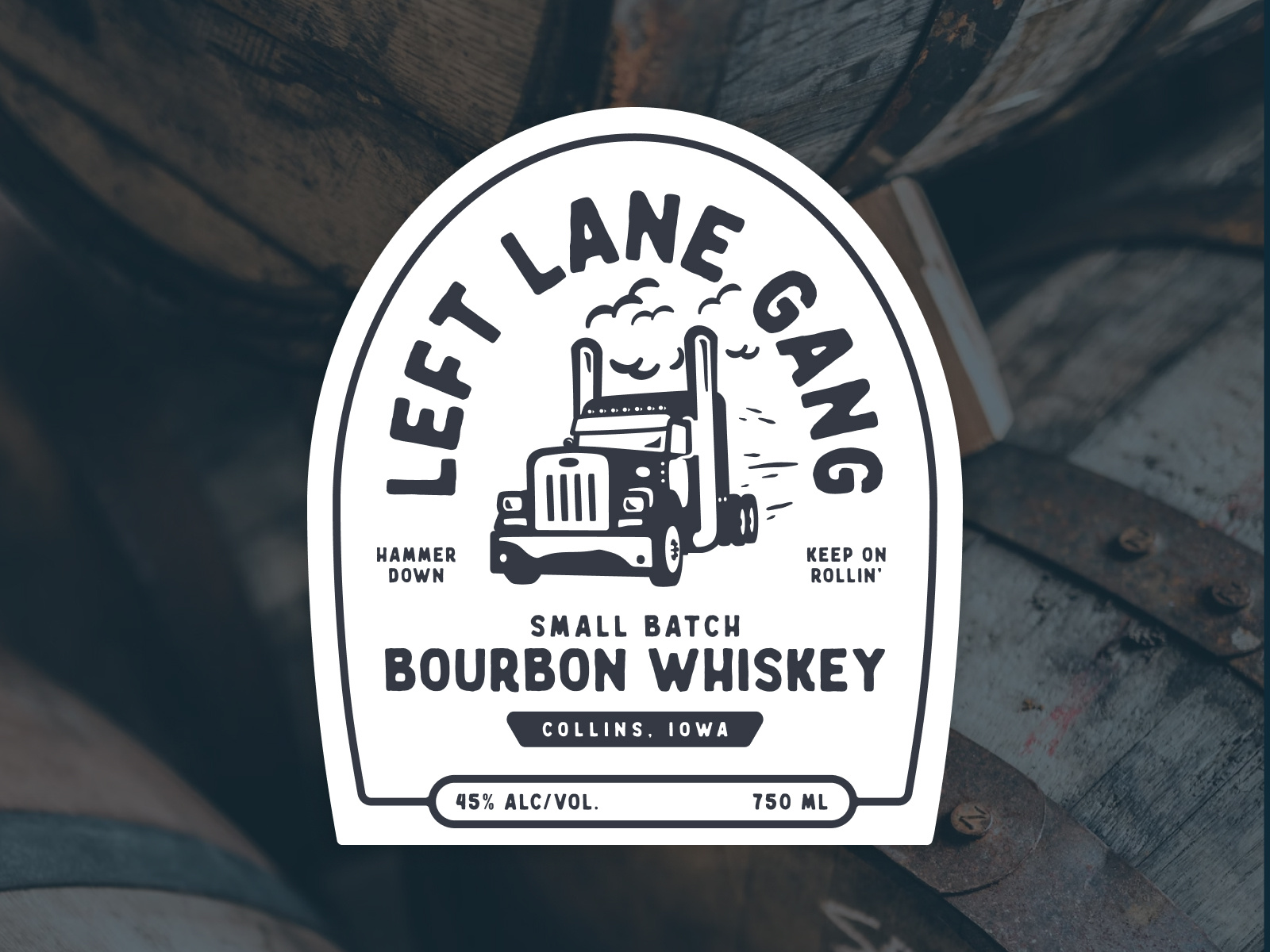 Bourbon Whiskey Labels - Left Lane Gang by Justin Wieners for Hot Dog ...