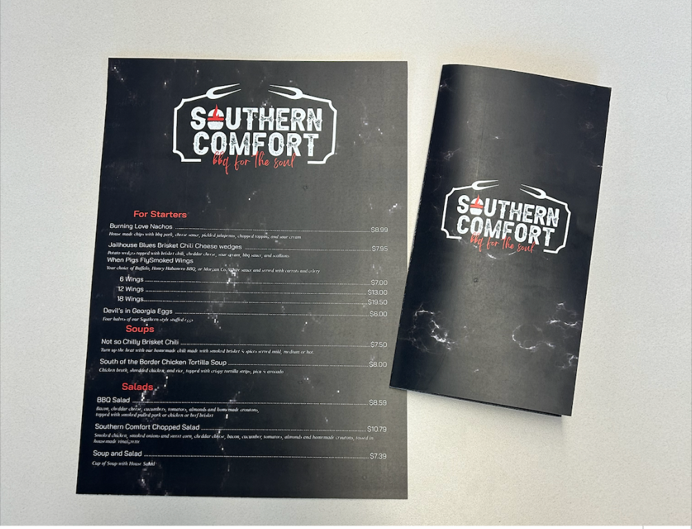 Southern Comfort Menu Design by Jacob Palumbo on Dribbble