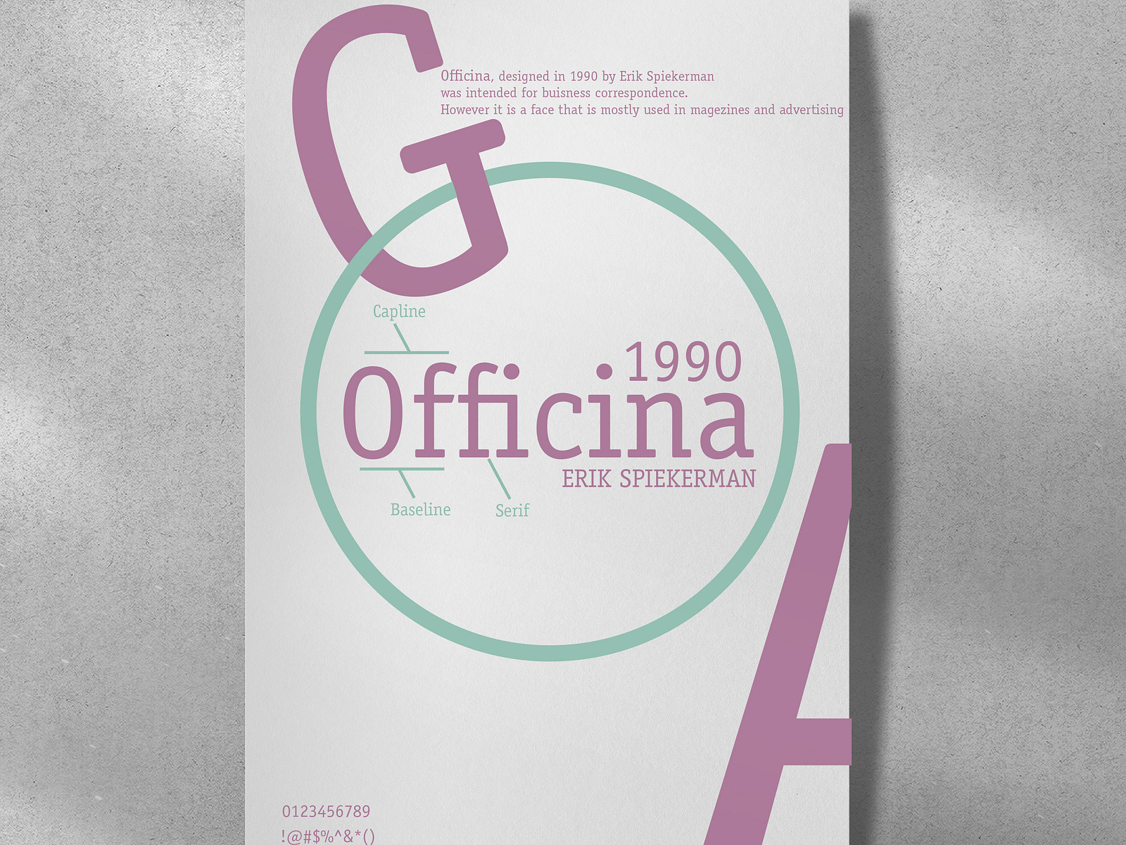 Officina Font Poster by Jacob Palumbo on Dribbble