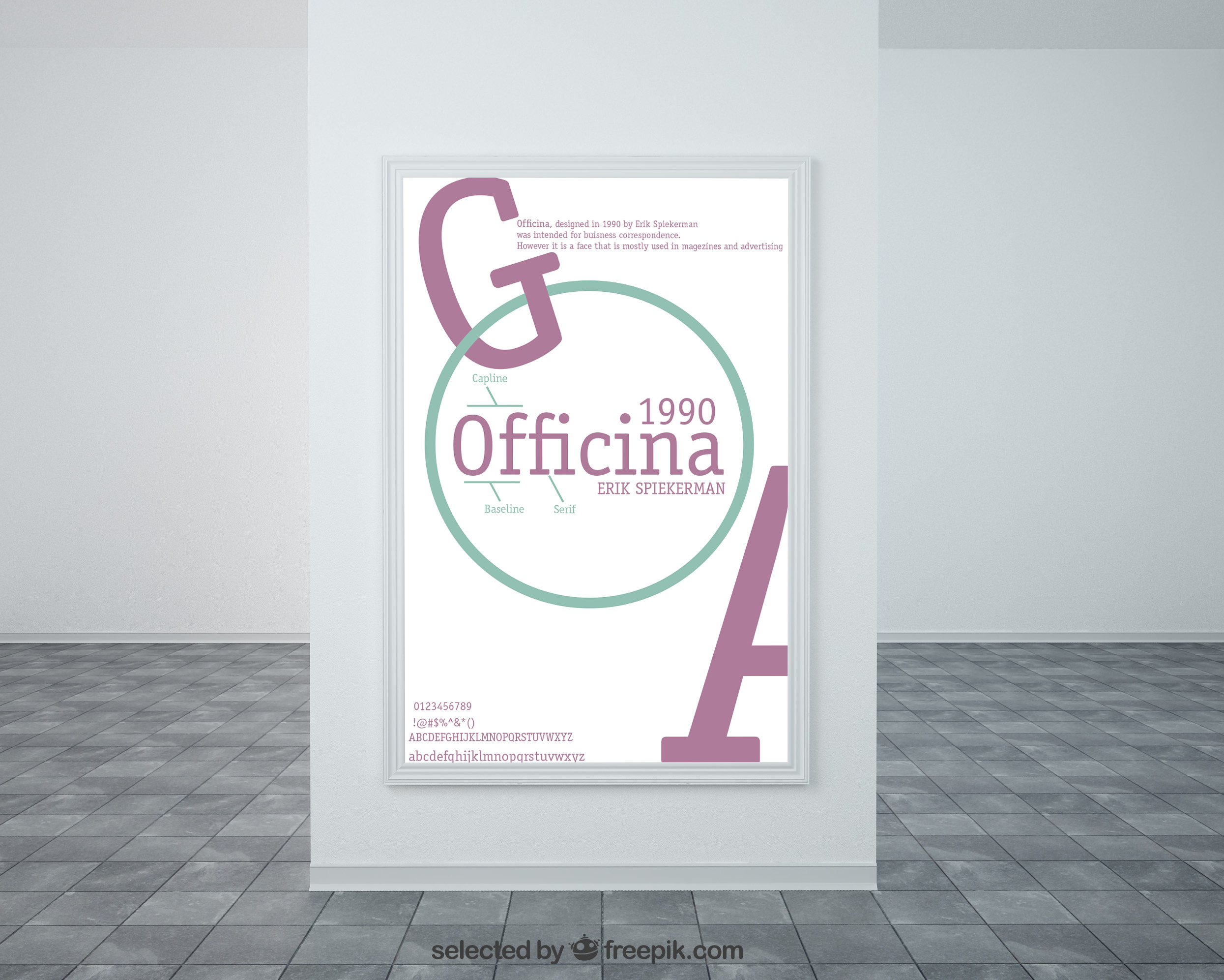 Officina Font Poster by Jacob Palumbo on Dribbble