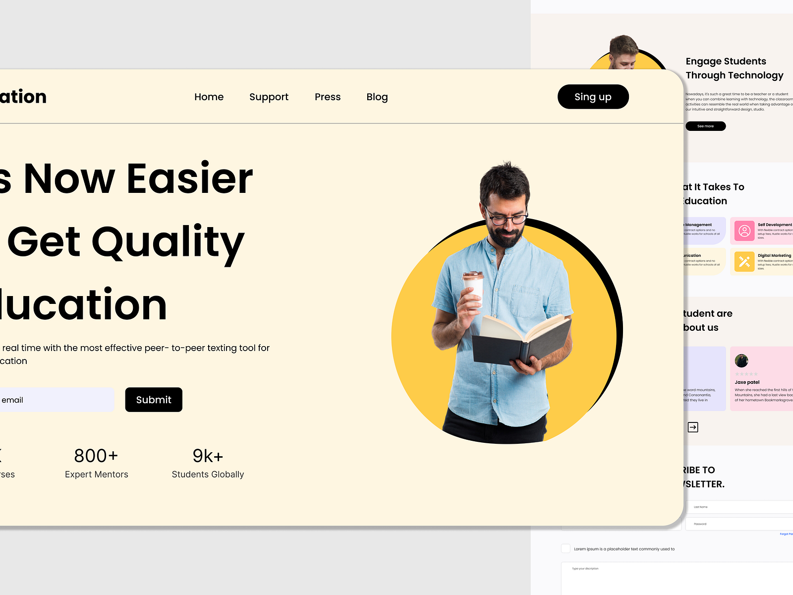 Education Website Design by Emperor Brains Solutions LLP on Dribbble