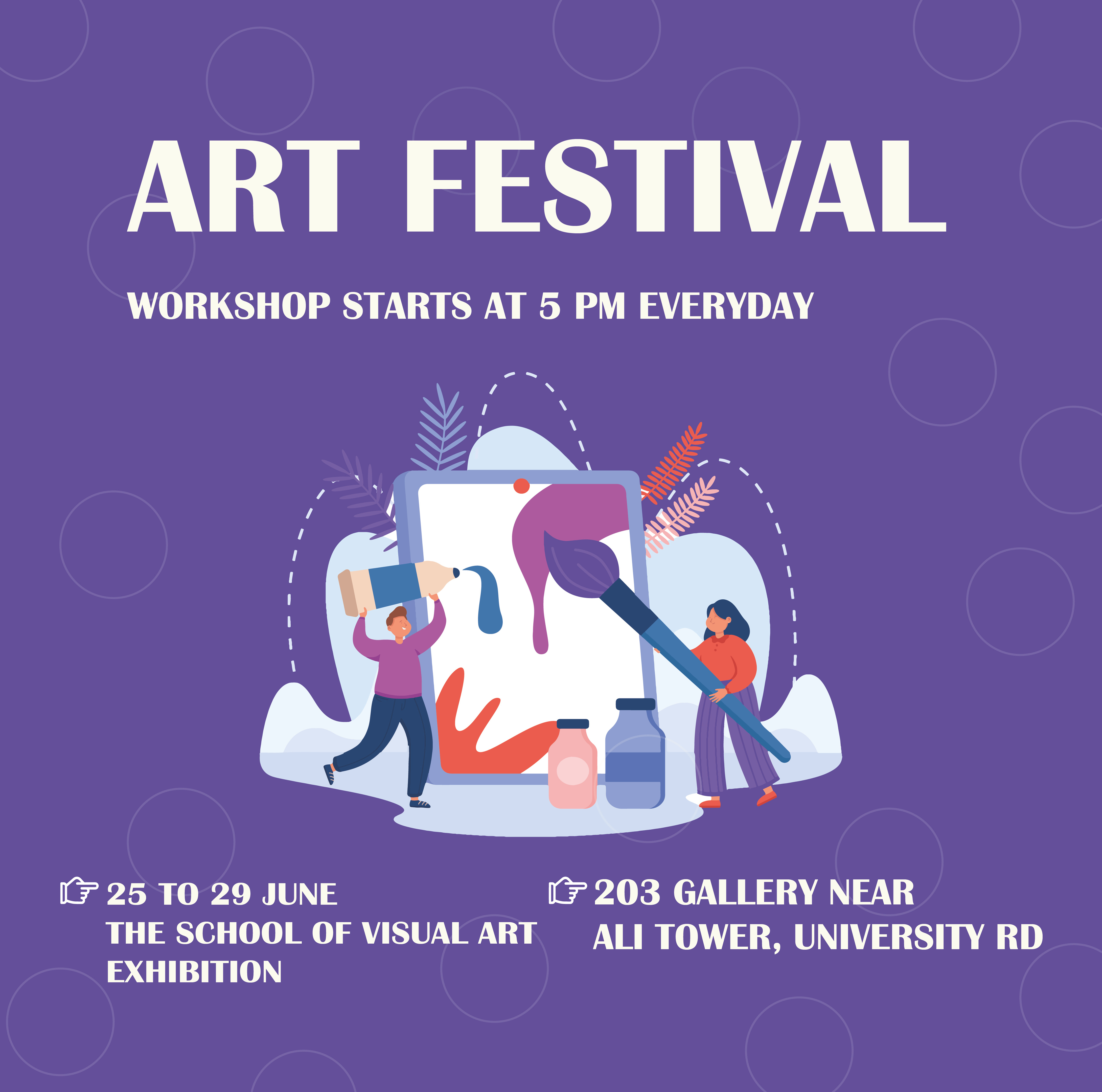 Art Fest Poster by Mahnoor on Dribbble