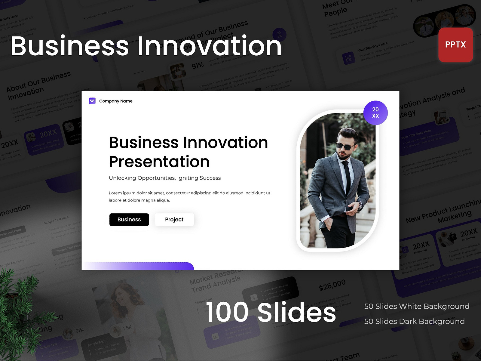 Business Innovation Powerpoint Template By Supersonic Studio On Dribbble