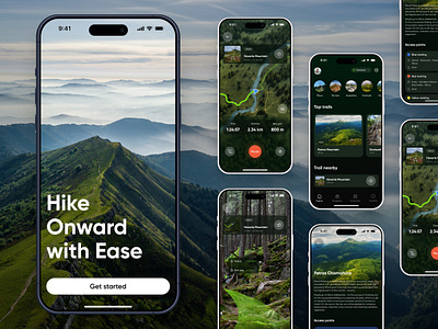 Hiking Guide Mobile App by Aleksei Bykov for Lineup on Dribbble