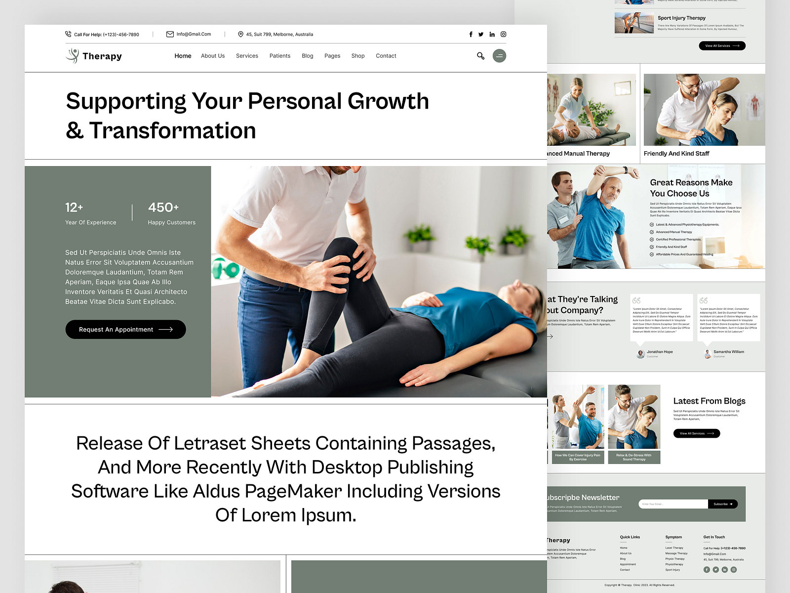 Therapy Website Landing page by MD Sumon Farazi🔥 on Dribbble