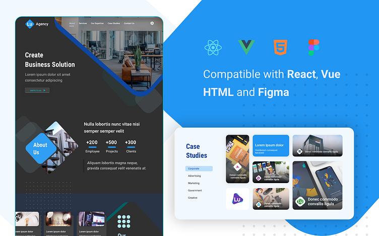 Agency Dark and Light UI by Ilham Meidi Brata on Dribbble