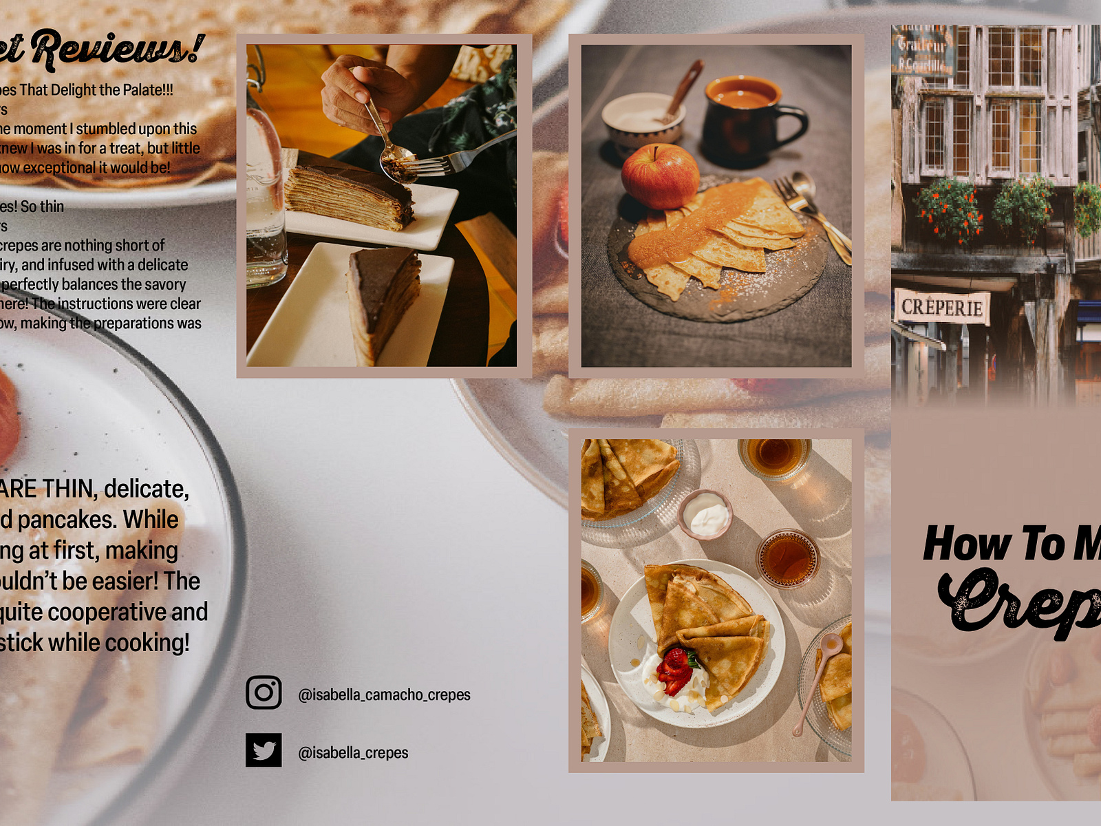 How To Make Crepes Brochure by StarOilStudios on Dribbble