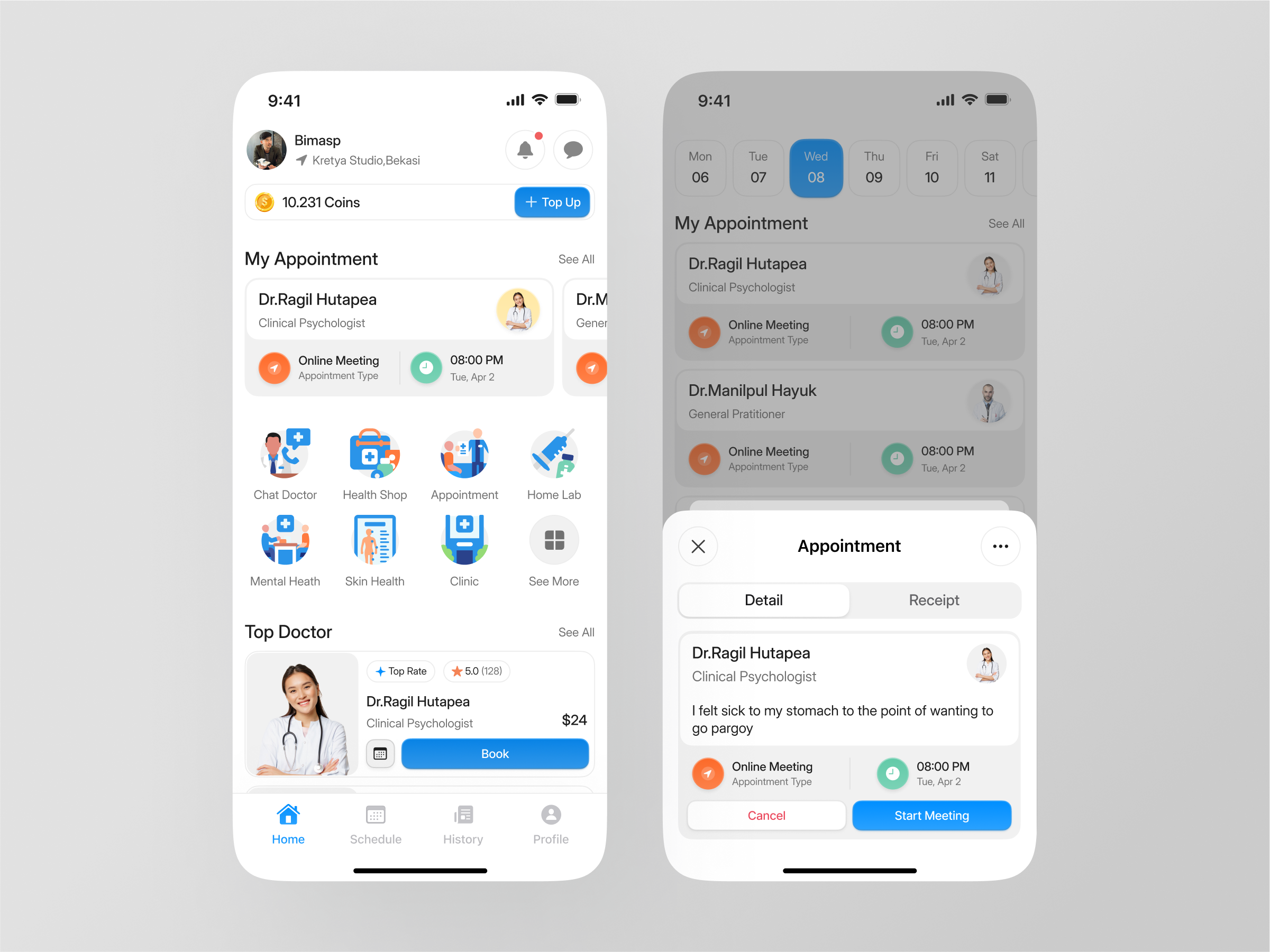 HelloDoc - Healthcare service App by BimGraph🐊 for Kretya Studio on ...