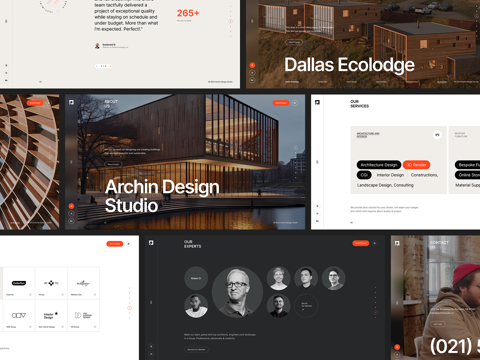 Archin - Architecture & Interior Studio by Logan Dang for LoganCee Studio on Dribbble