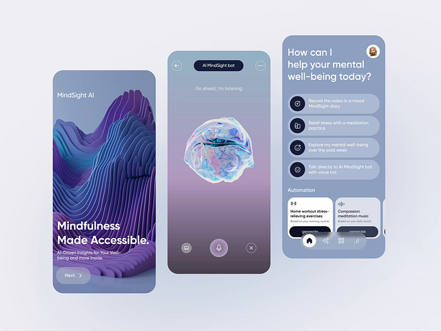 Mental Health App designs, themes, templates and downloadable graphic ...