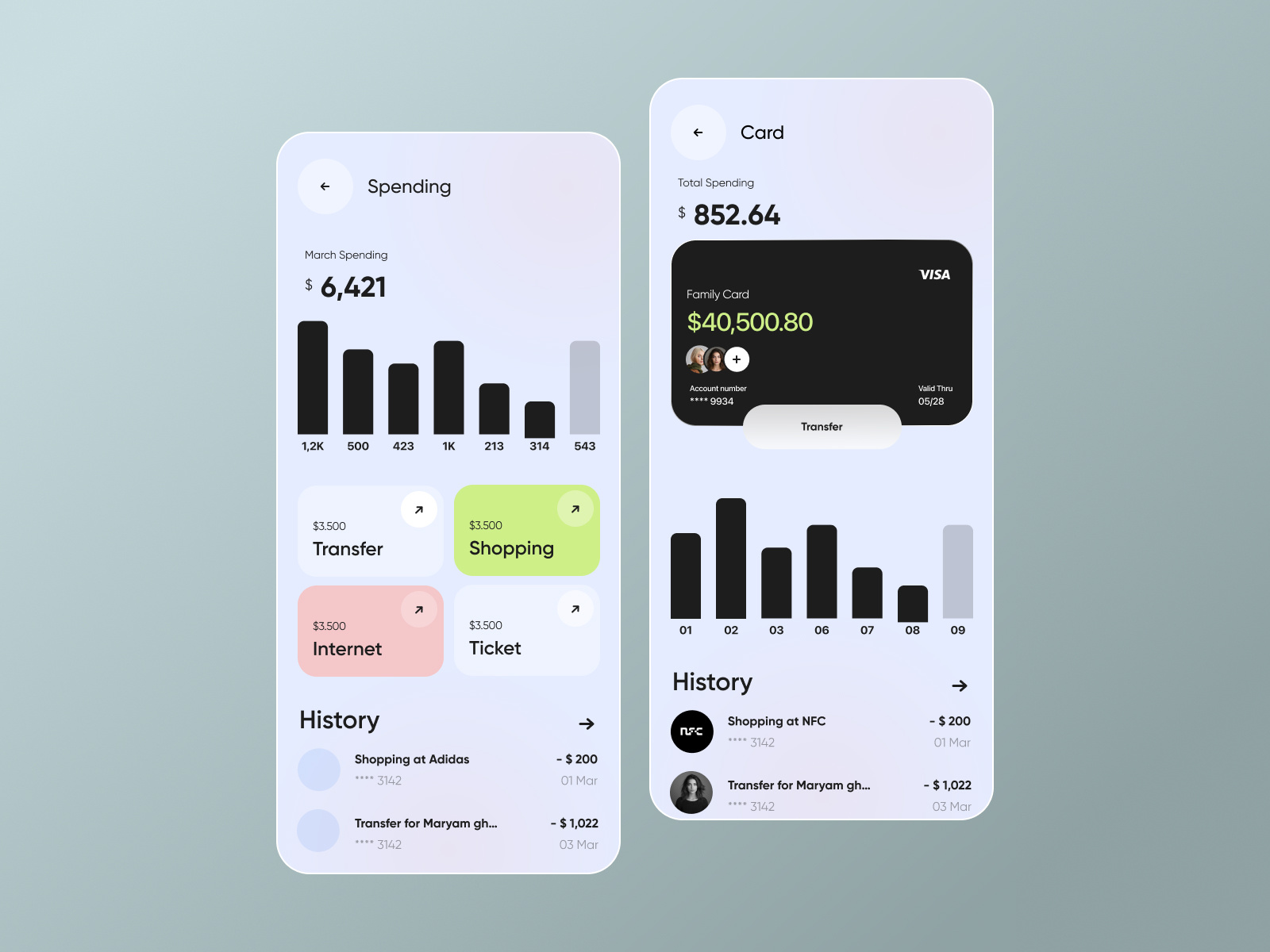 Crypto & Finance Wallet Mobile UI Design by Roohi Koohi on Dribbble