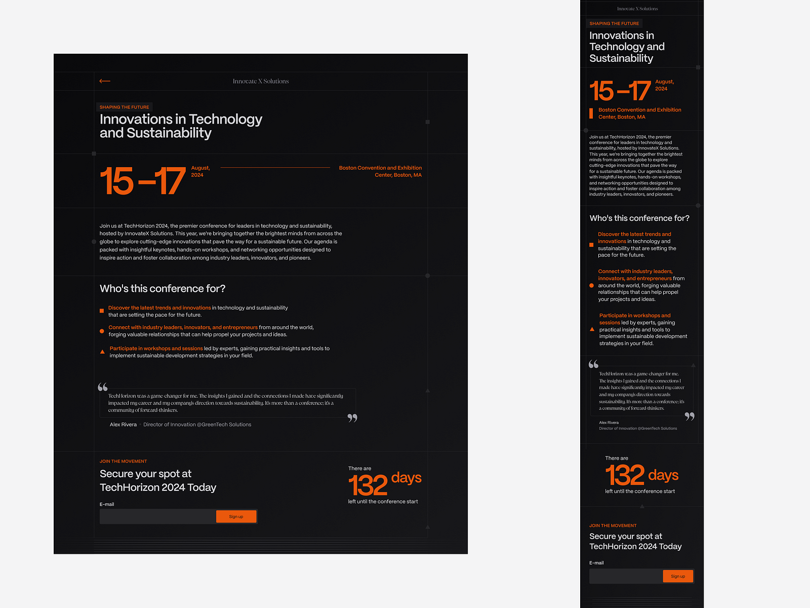 Text-Rich Design for TechHorizon 2024 by Alaz on Dribbble