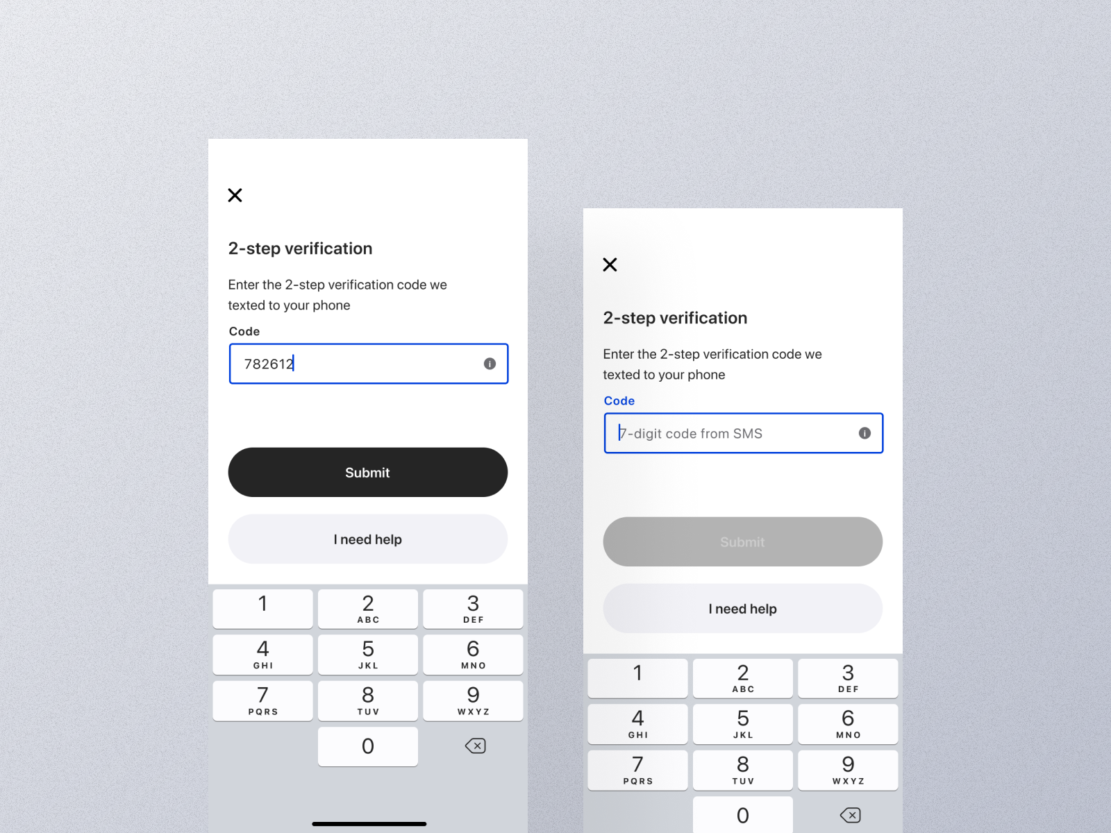 Two Step Verification Mobile App Ui By Ui Ants On Dribbble