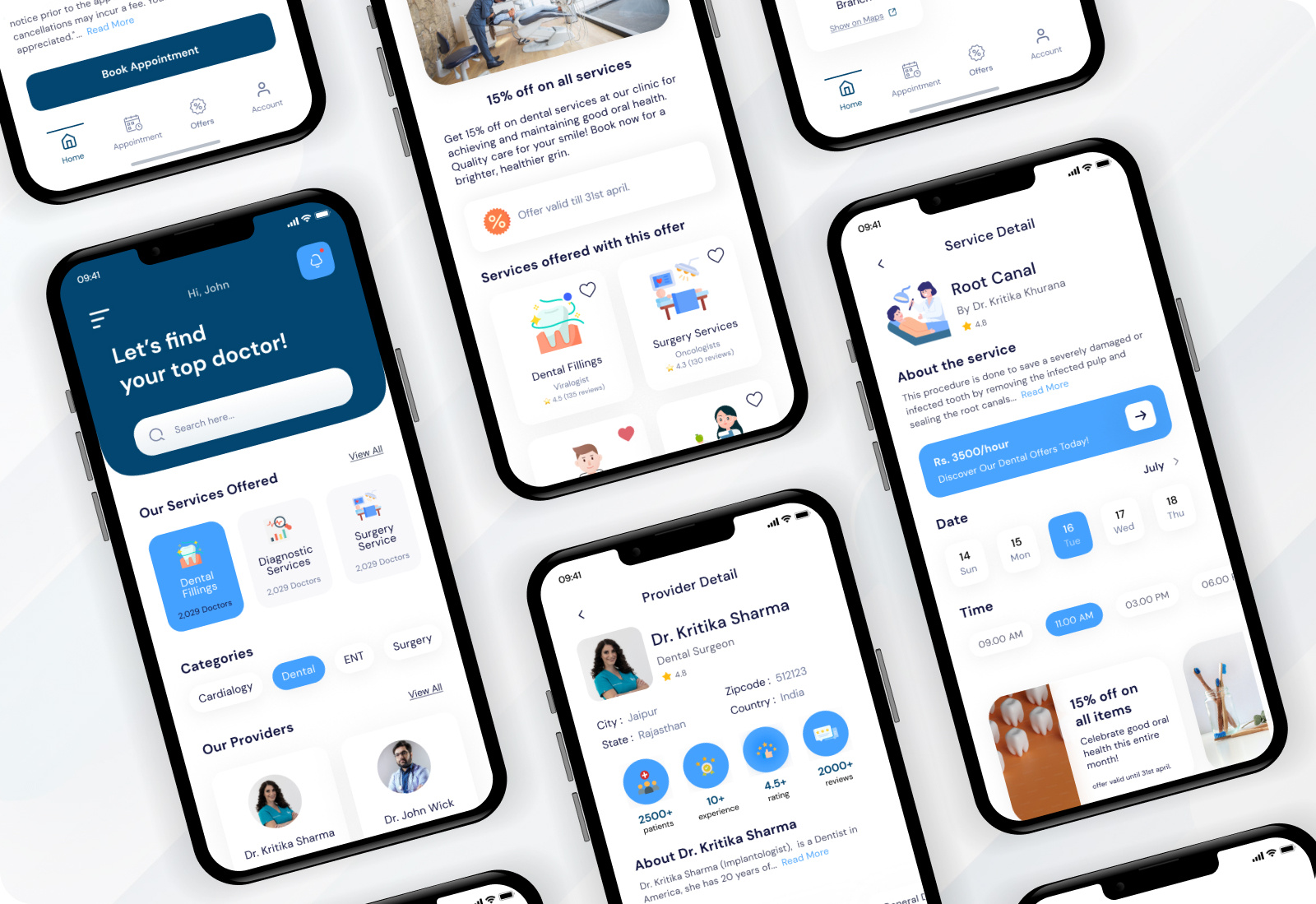 Appointment Booking App Ui By Parth Shah On Dribbble