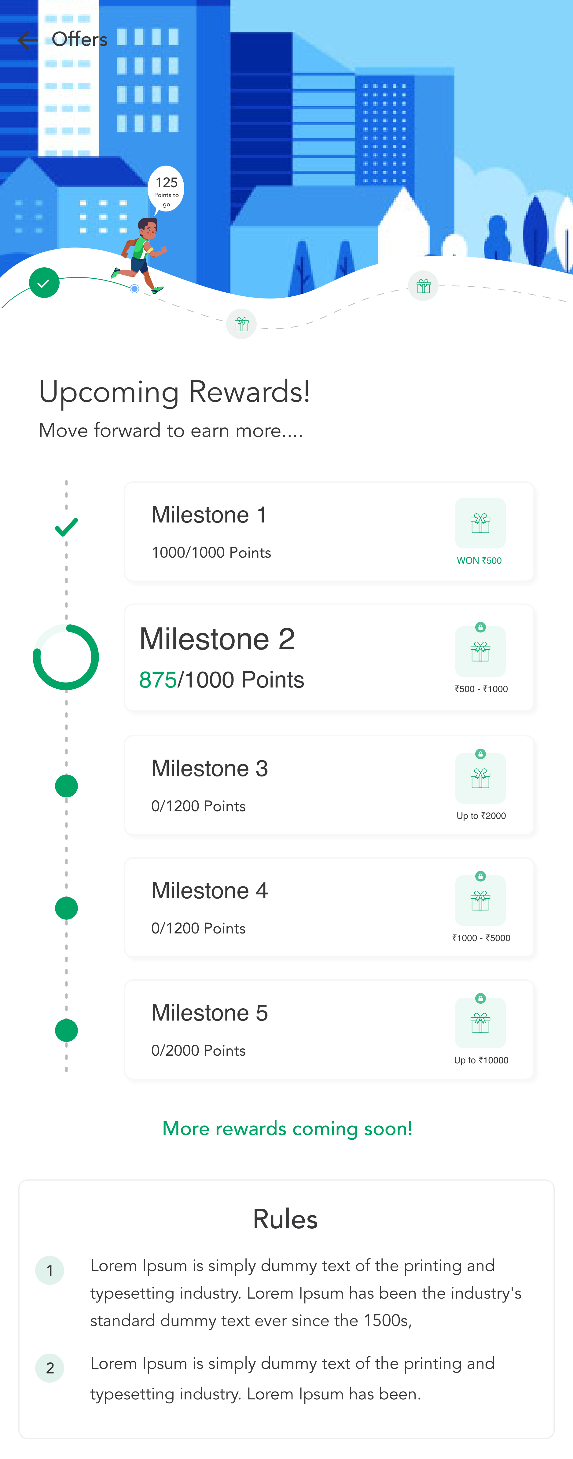 Milestone UI by Creative Prakash on Dribbble