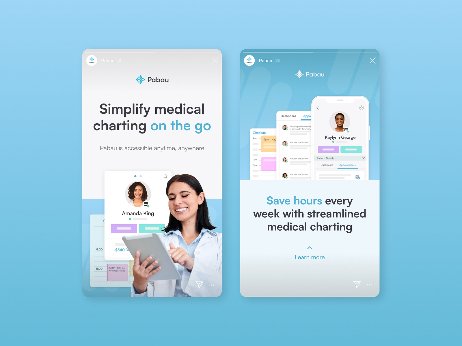 Pabau - IG Story Ads by Kate Payba for Hey Digital on Dribbble