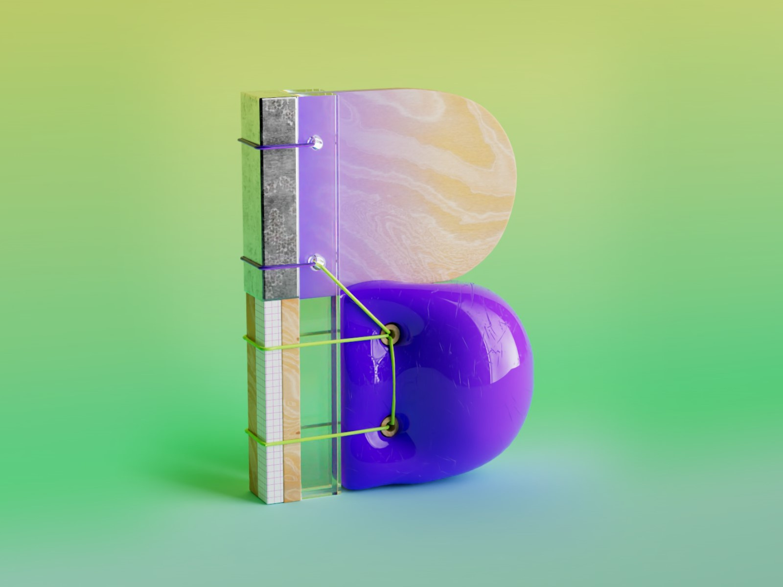 36 days of type - B by Denys Nichele on Dribbble