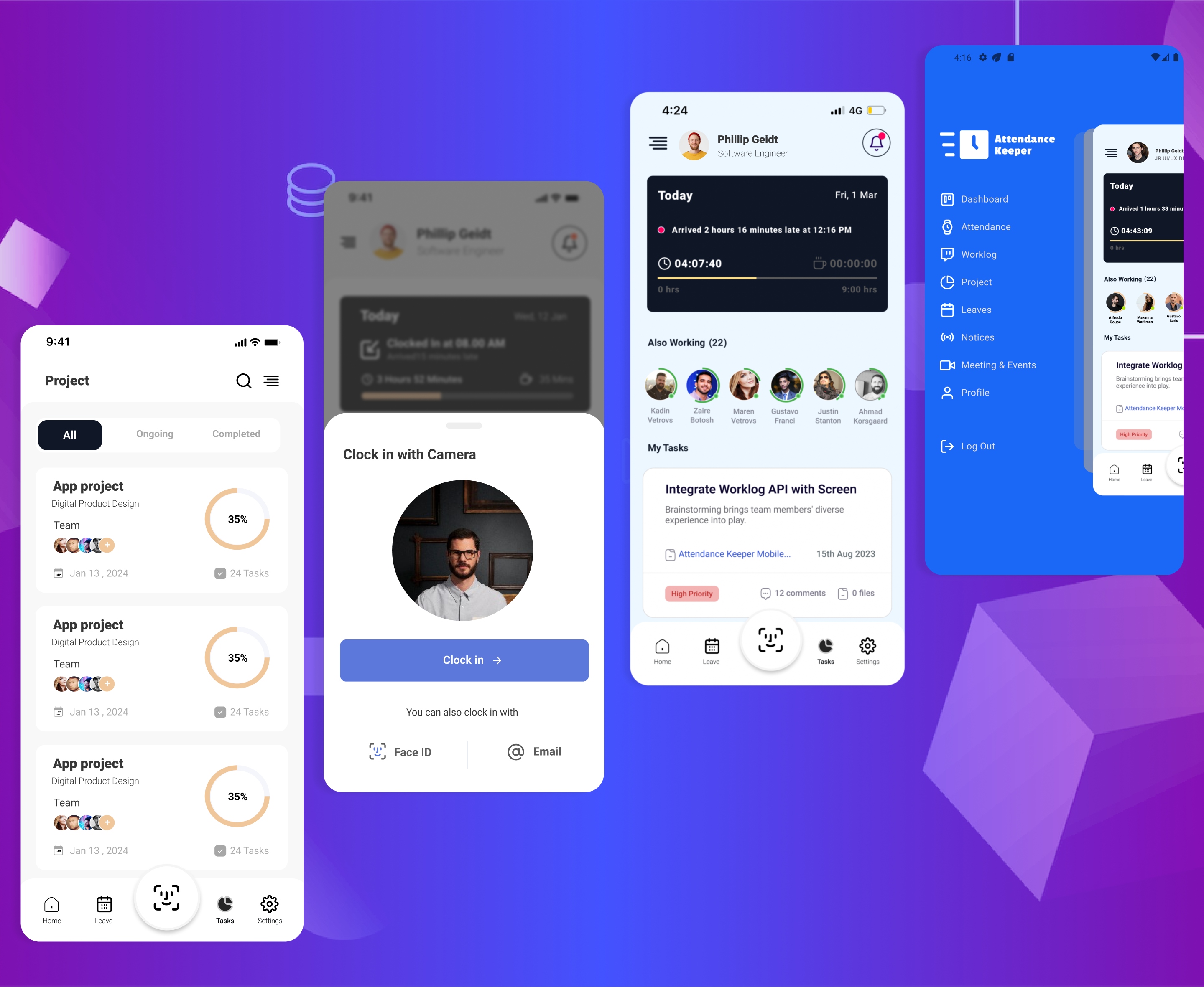 Employee Management App designs, themes, templates and downloadable ...