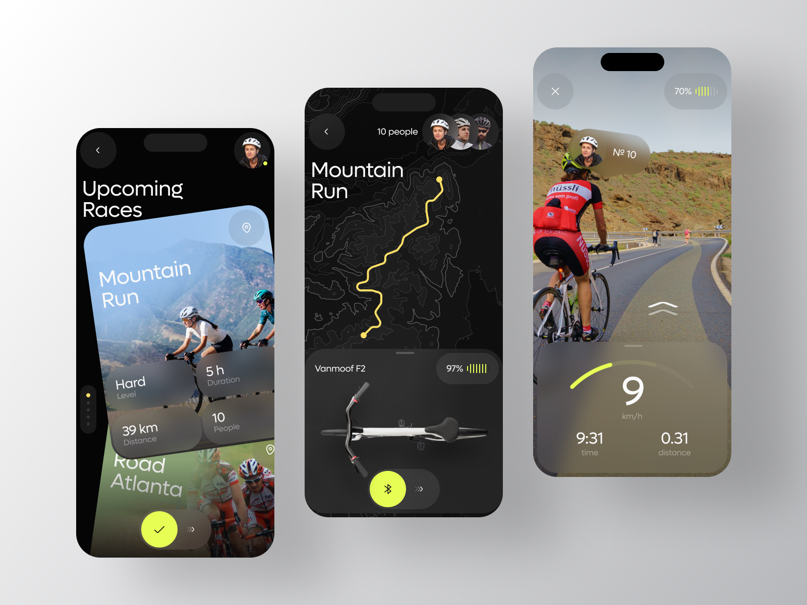 BikeRoute App - Bicycle SaaS Dashboard by Jack R. for RonDesignLab ⭐️ ...