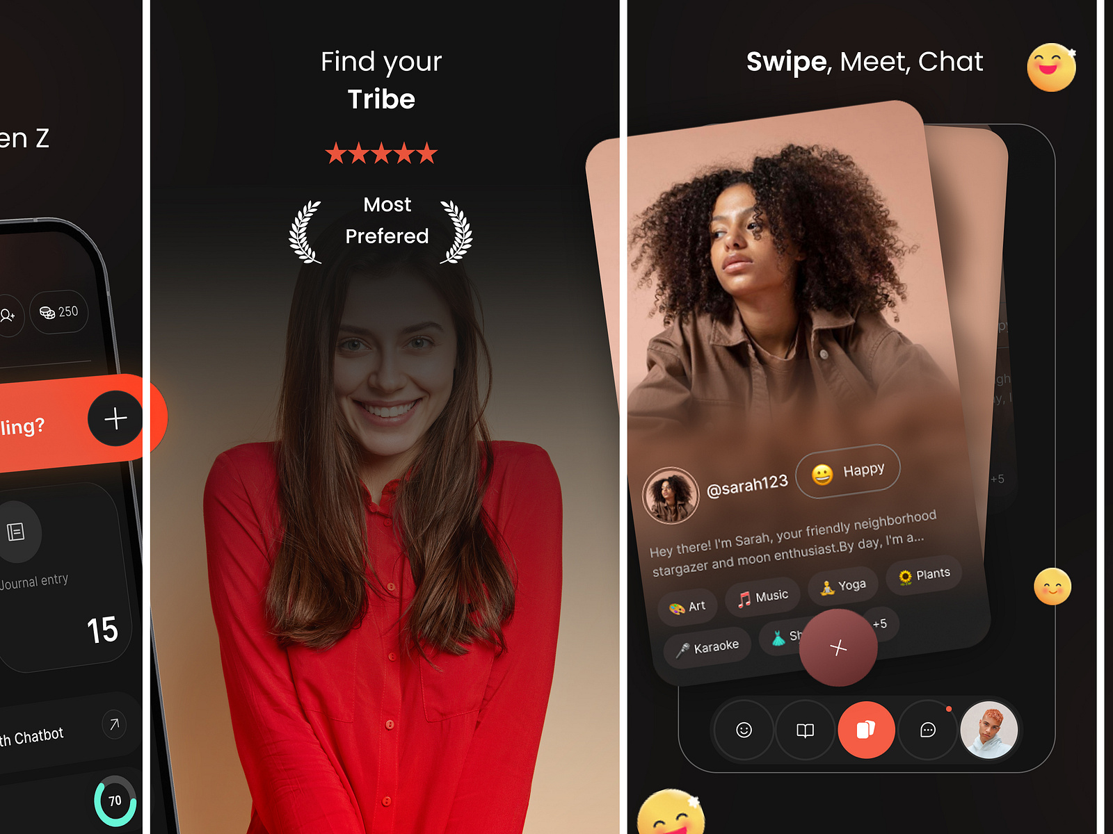 Mood App Screenshots Design by Saqib Bhatte on Dribbble