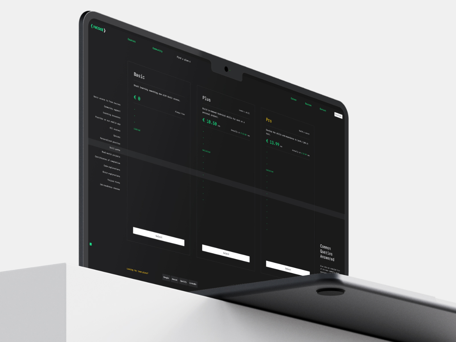 Incode Programming School by Andrei Kuznetsov on Dribbble