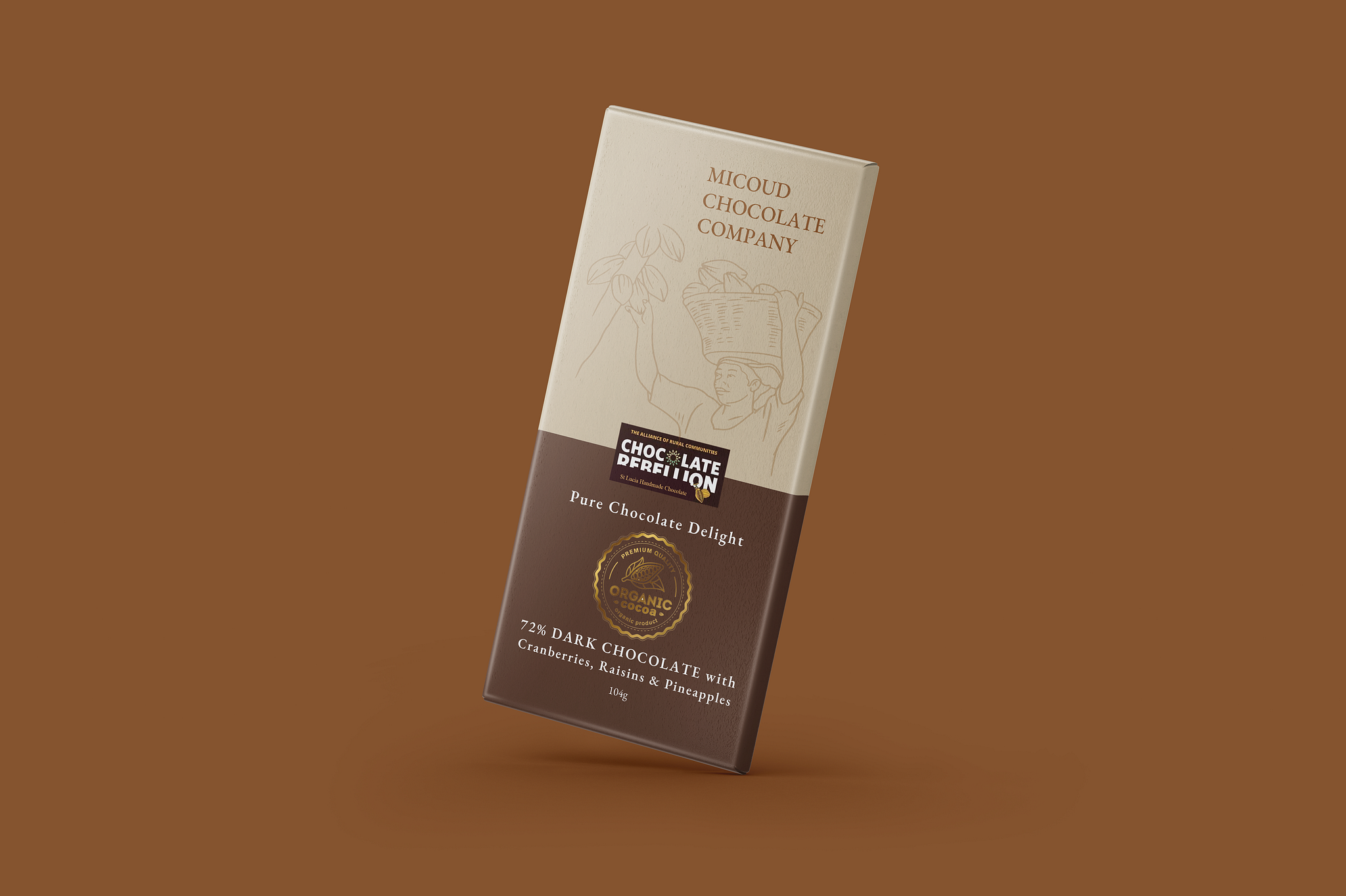 Chocolate bar label packaging design by MD Ohiduzzaman on Dribbble