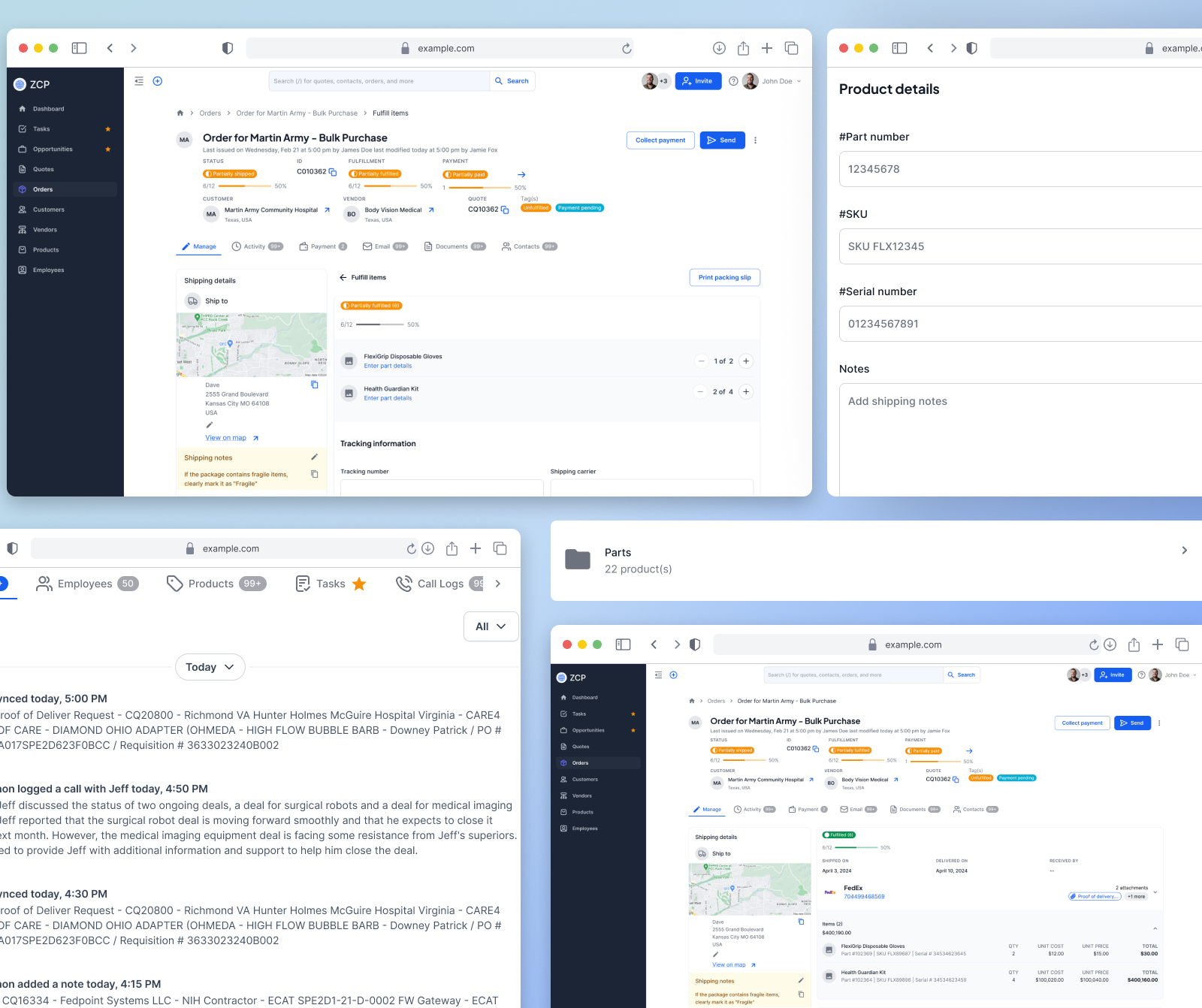 Order fulfillment workflow UI design by Deep S on Dribbble