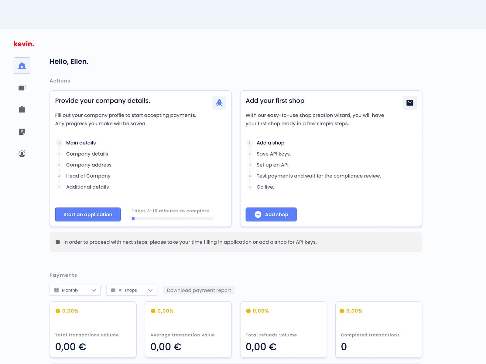 Dashboard Welcome Page by Skirmantas Bajoras on Dribbble