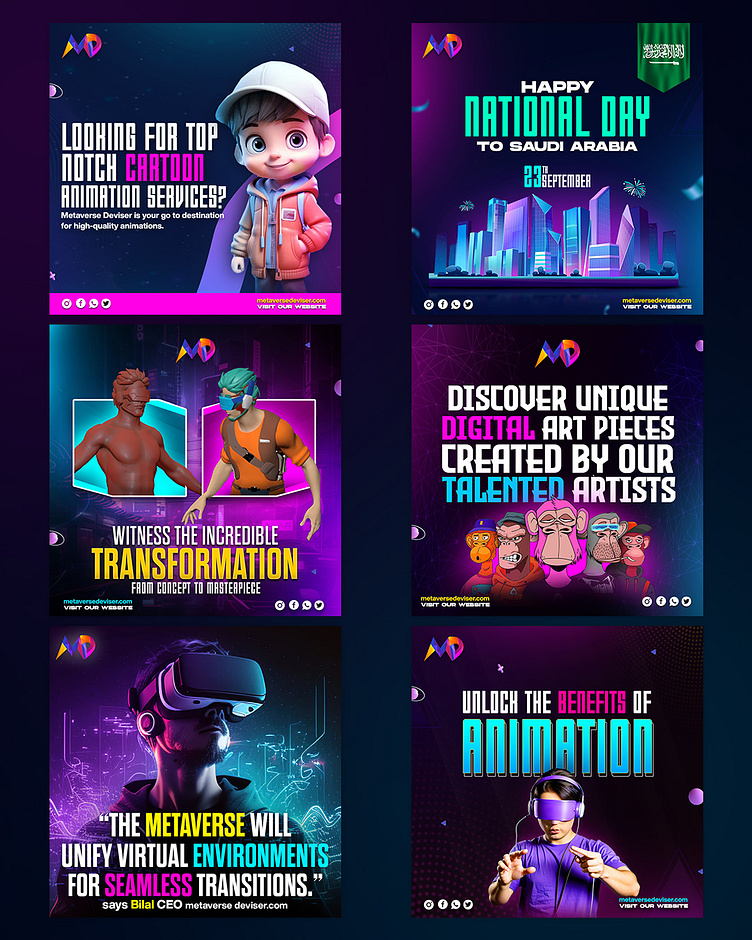 Metaverse posters by Abdullah on Dribbble