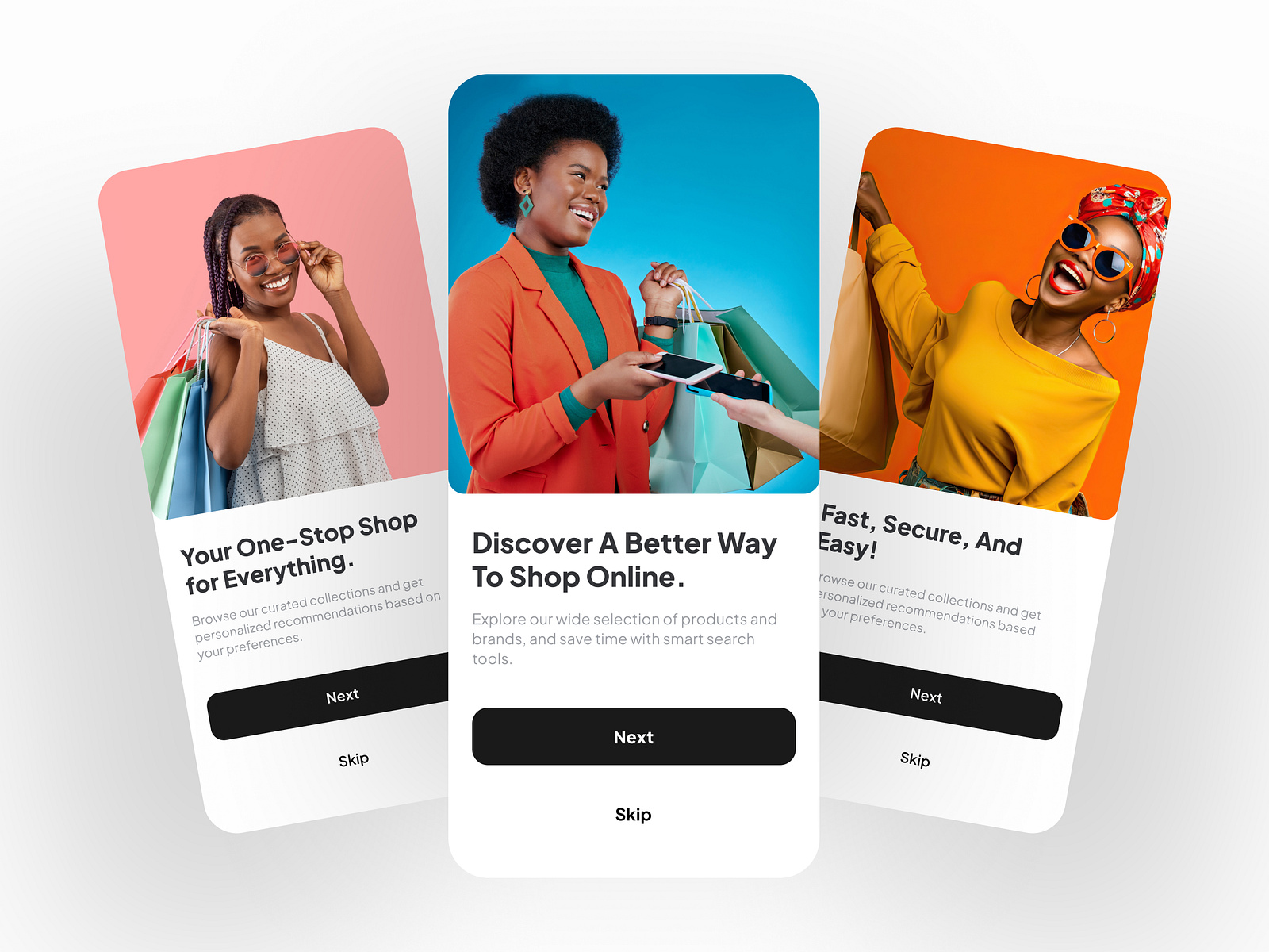 E- commerce Onboarding UI screen by Babatunde Afreka (Bafrekauiux) on ...