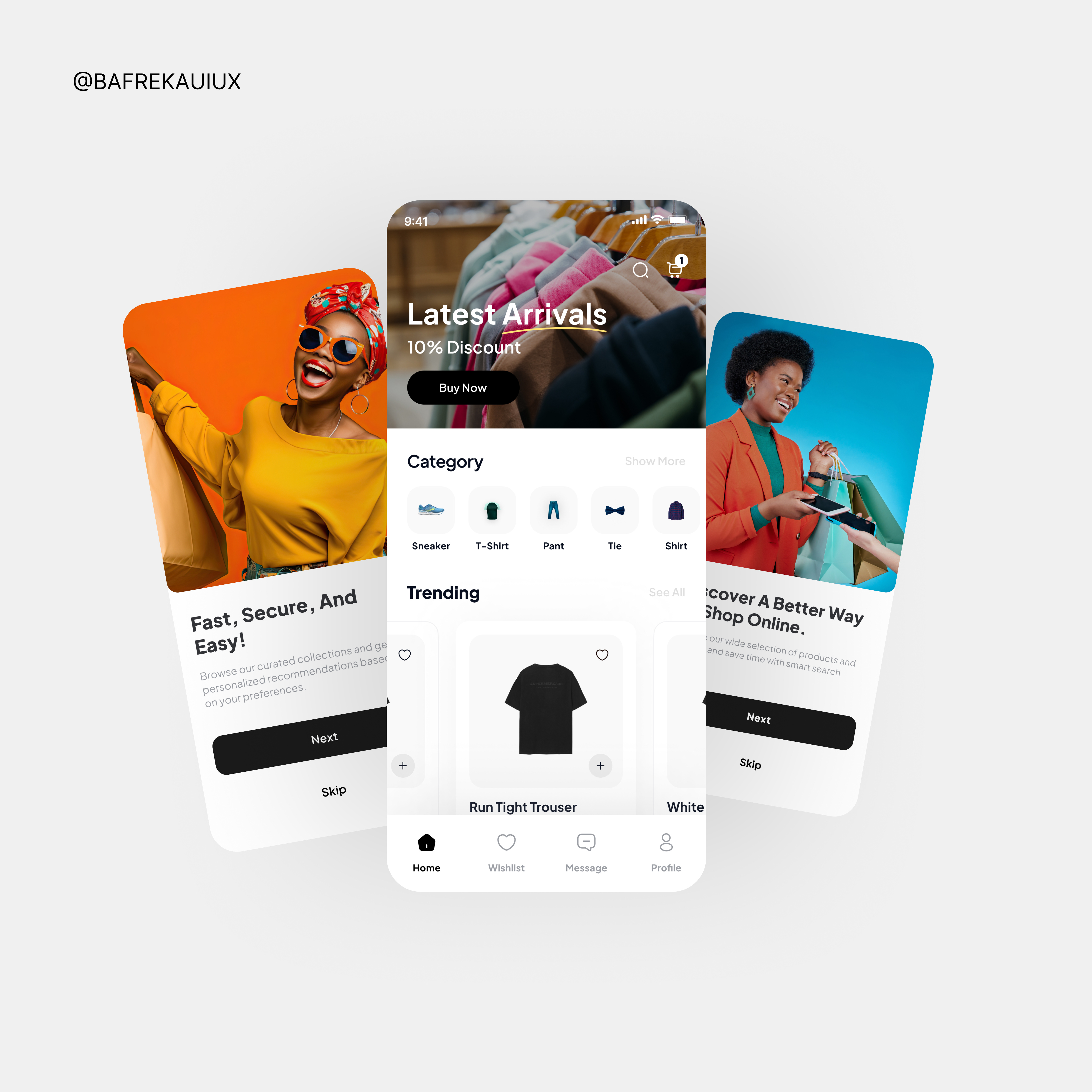 E- commerce Onboarding UI screen by Babatunde Afreka (Bafrekauiux) on ...