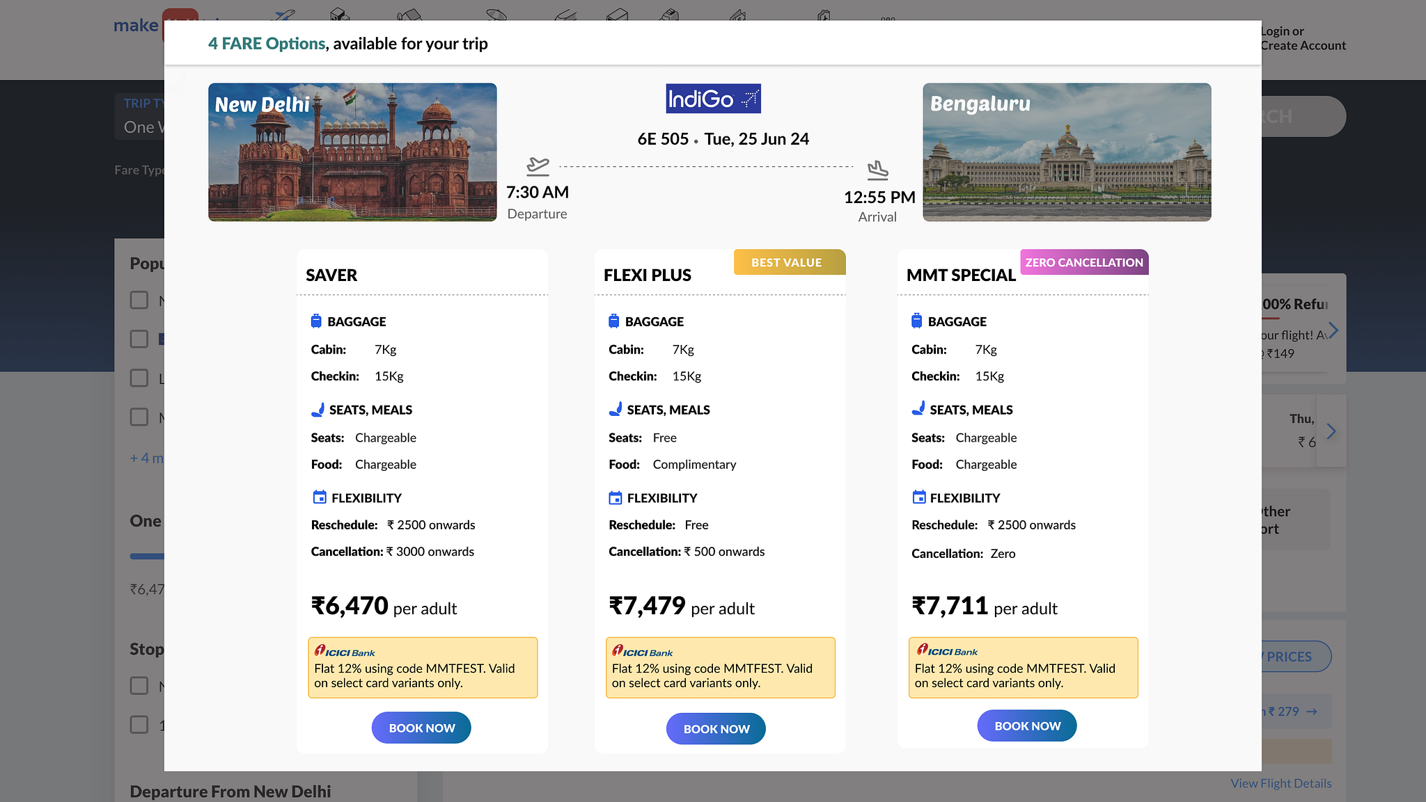 MMT Flight Fare Comparison by Abhinav Ghosh on Dribbble