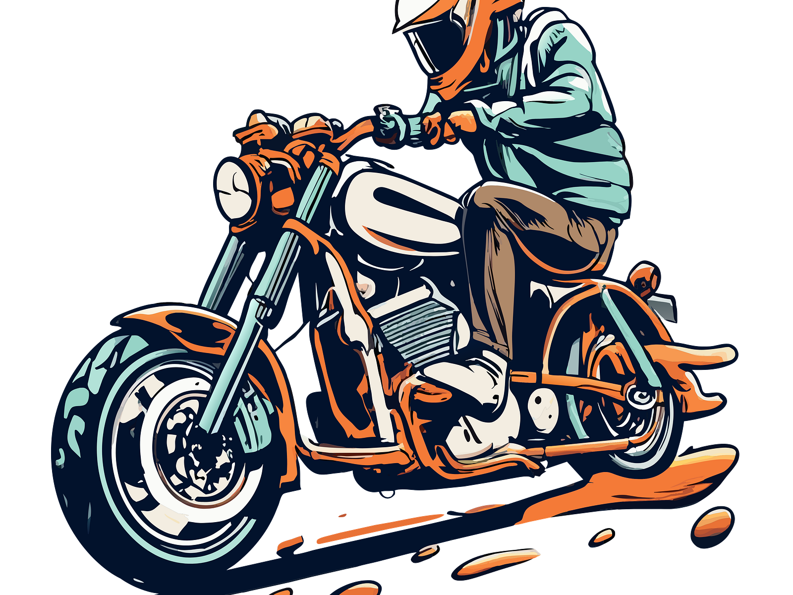 Bike rider vector by Nathym Afzal on Dribbble