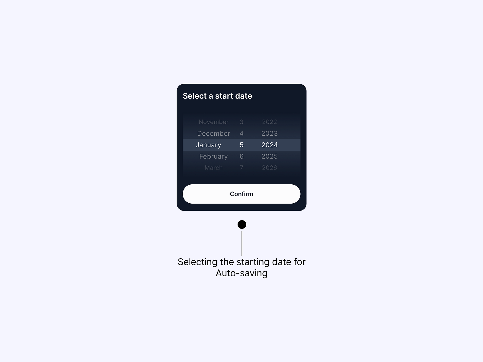 UI Card for Scheduling Auto-Saving by Headstart UX on Dribbble