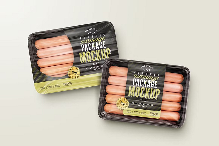 Sausage Package Mockup Set by Creative Shopify And Mockups Design on ...