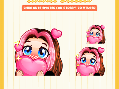💖Chibi Love YCH Emotes💗 by CHIBINEIRA on Dribbble