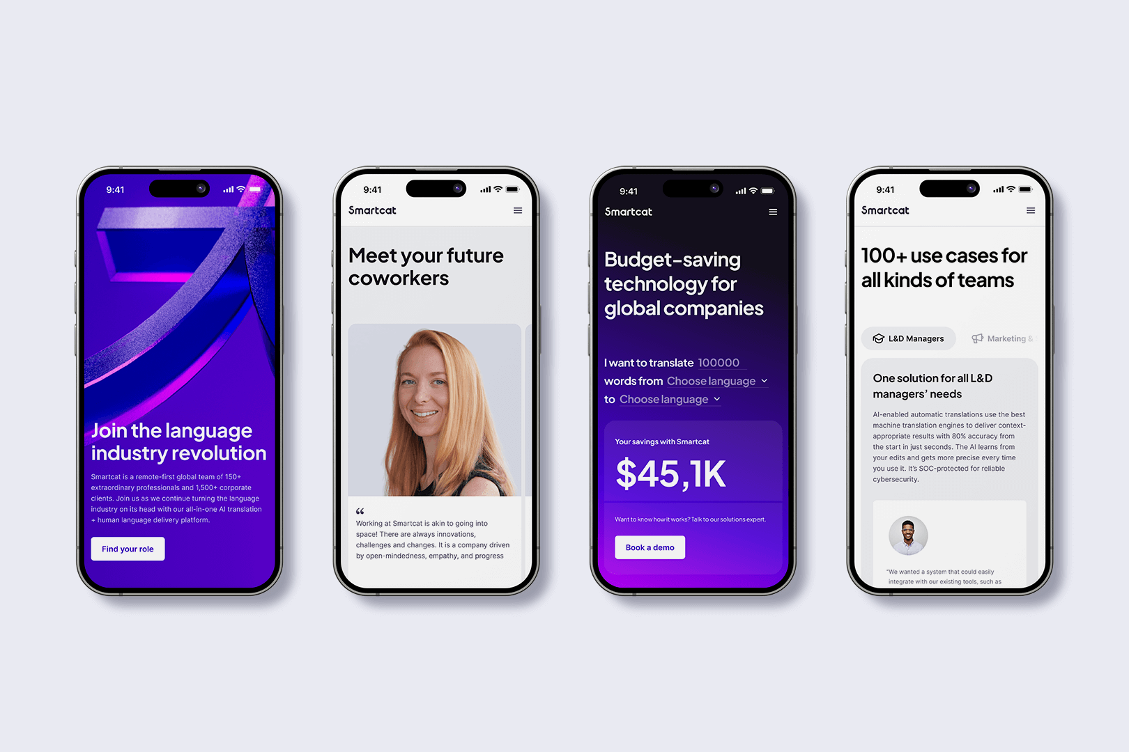 Smartcat website by Ilya Sizov on Dribbble