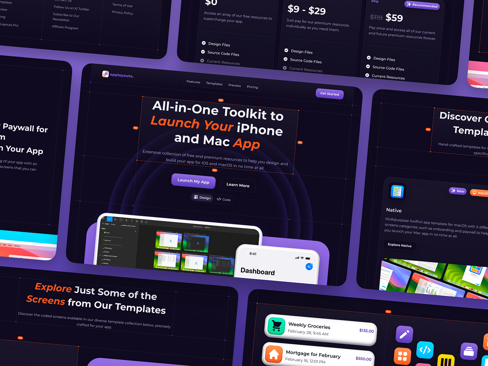 AppLayouts - Website Sections by Daniils for AppLayouts on Dribbble